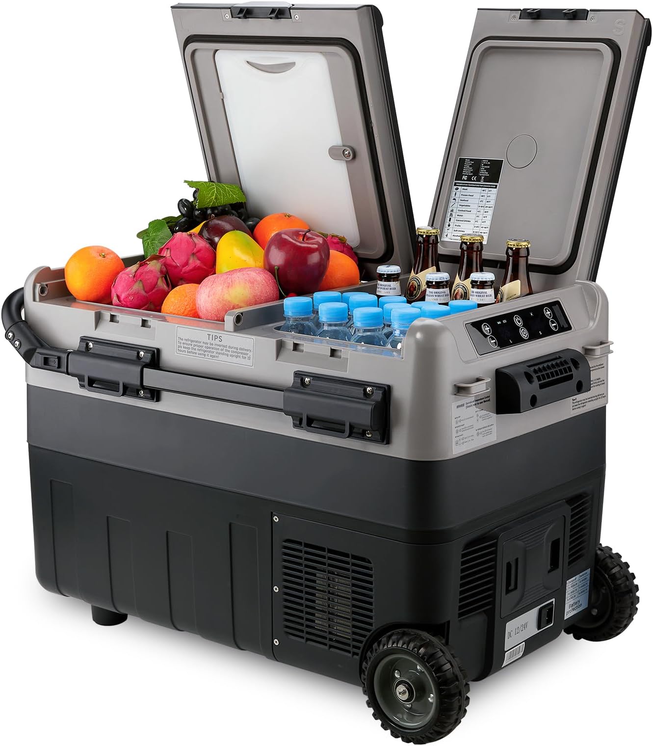 Amazon.com: VEVOR Car Refrigerator, 12 Volt Car Refrigerator Fridge, 58 ...