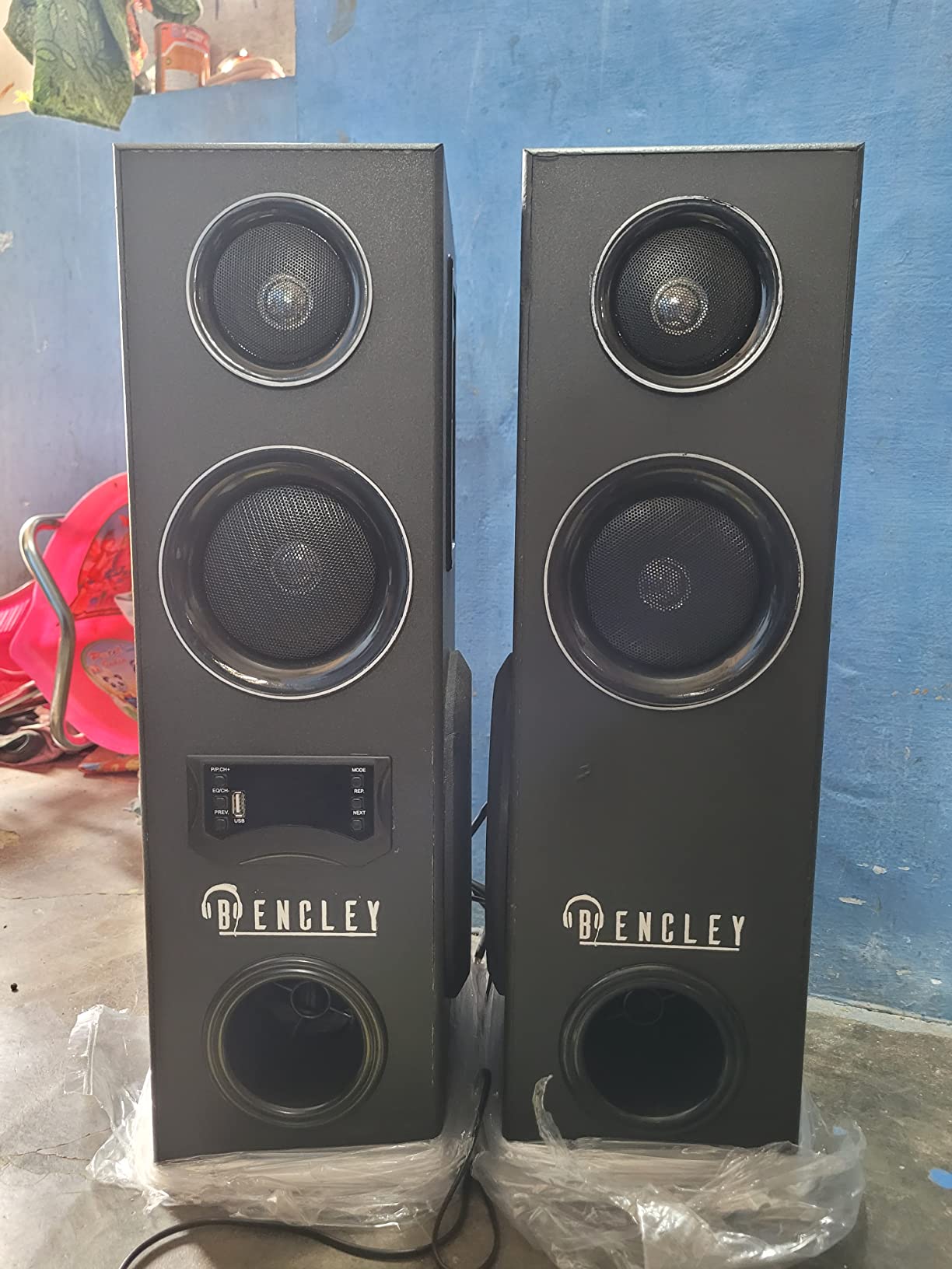 BENCLEY® Thunderbird Black Twin Tower Speakers/Multimedia Speaker/Home ...