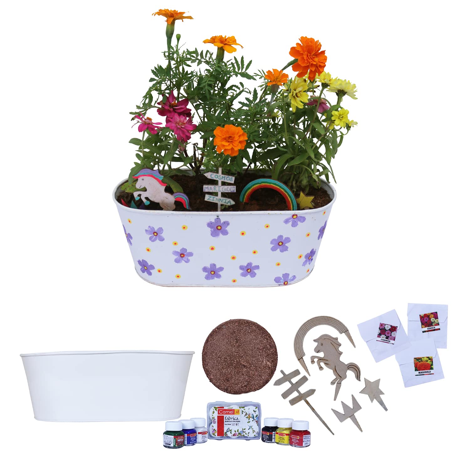 Toyroom-Room full of Smiles Paint & Plant DIY Unicorn Flower Garden Set ...