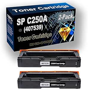 Amazon.com: Kolasels 2-Pack (Black) Compatible High Yield SP C250A | 407539 Imaging Toner ...
