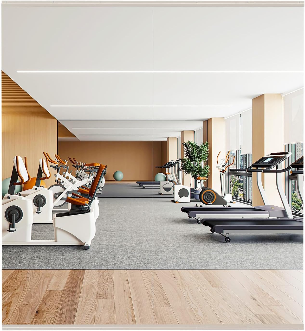 Amazon.com: Home Gym Mirror Frameless - Workout Mirror High Definition ...