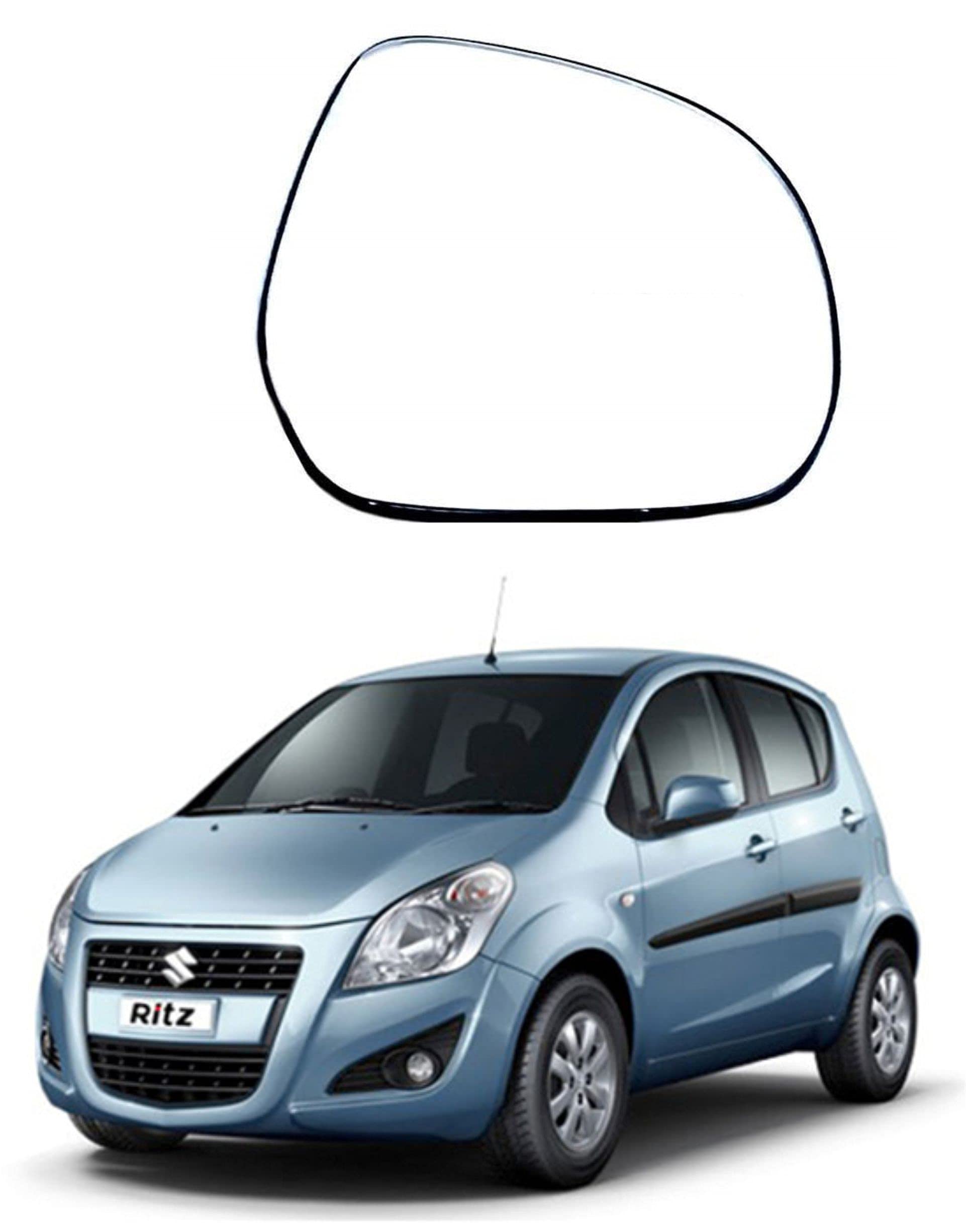 CARIZO® Rear View Mirror Glass (Right/Driver Side) Compatible with ...