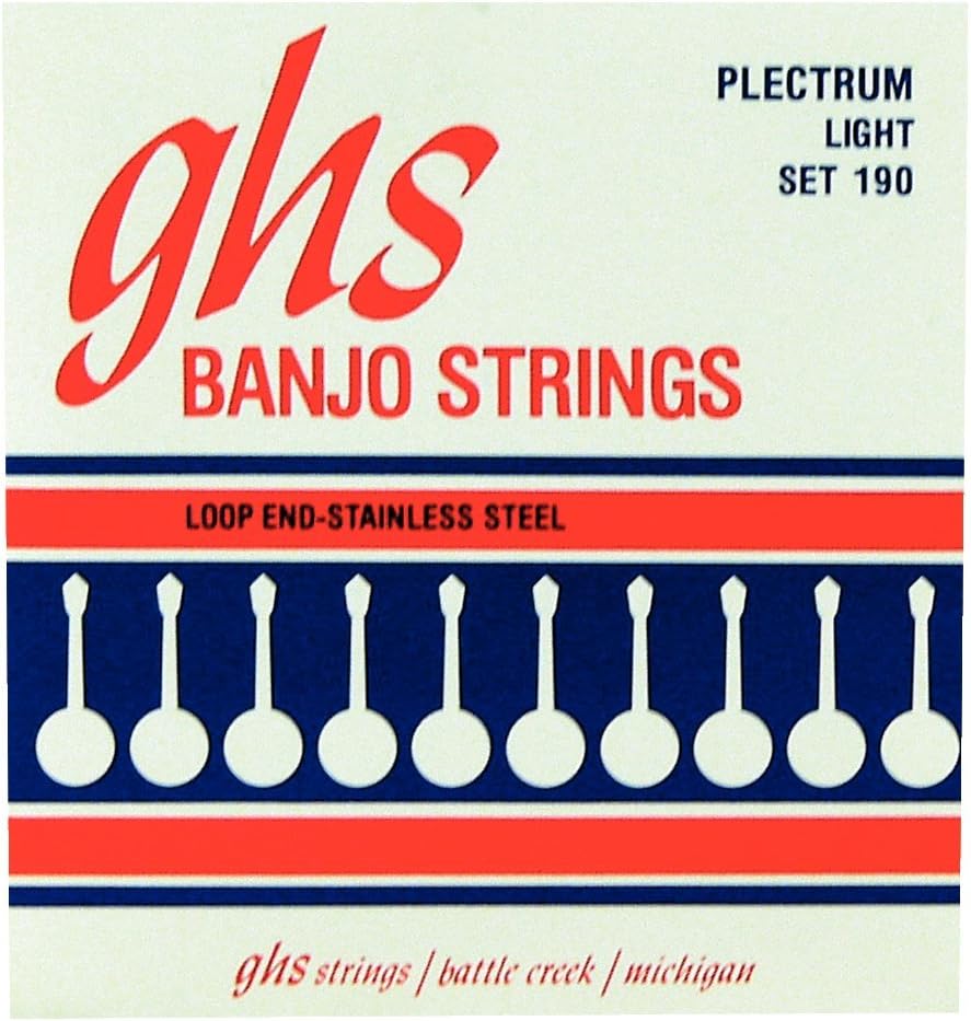 Amazon.com: GHS Strings, Banjo Strings (PF120), Light, 11-42 : Everything Else
