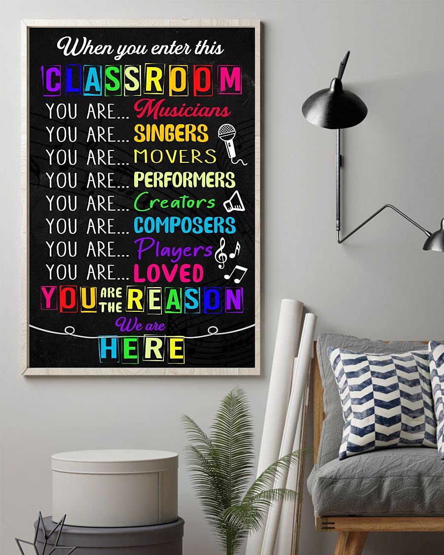 Back To School Poster When You Enter This Classroom Poster Music Room ...