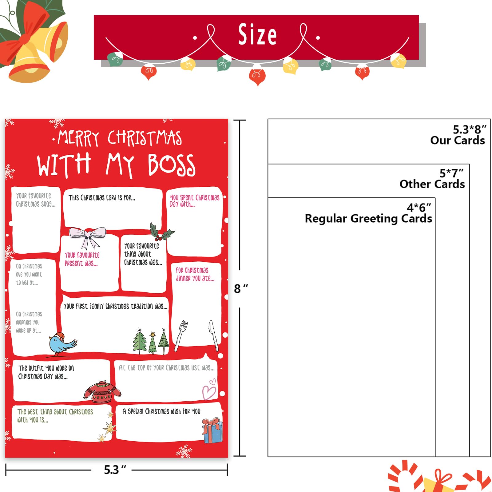Snapklik.com : Funny Christmas Card For Boss From Group, Boss Christmas ...