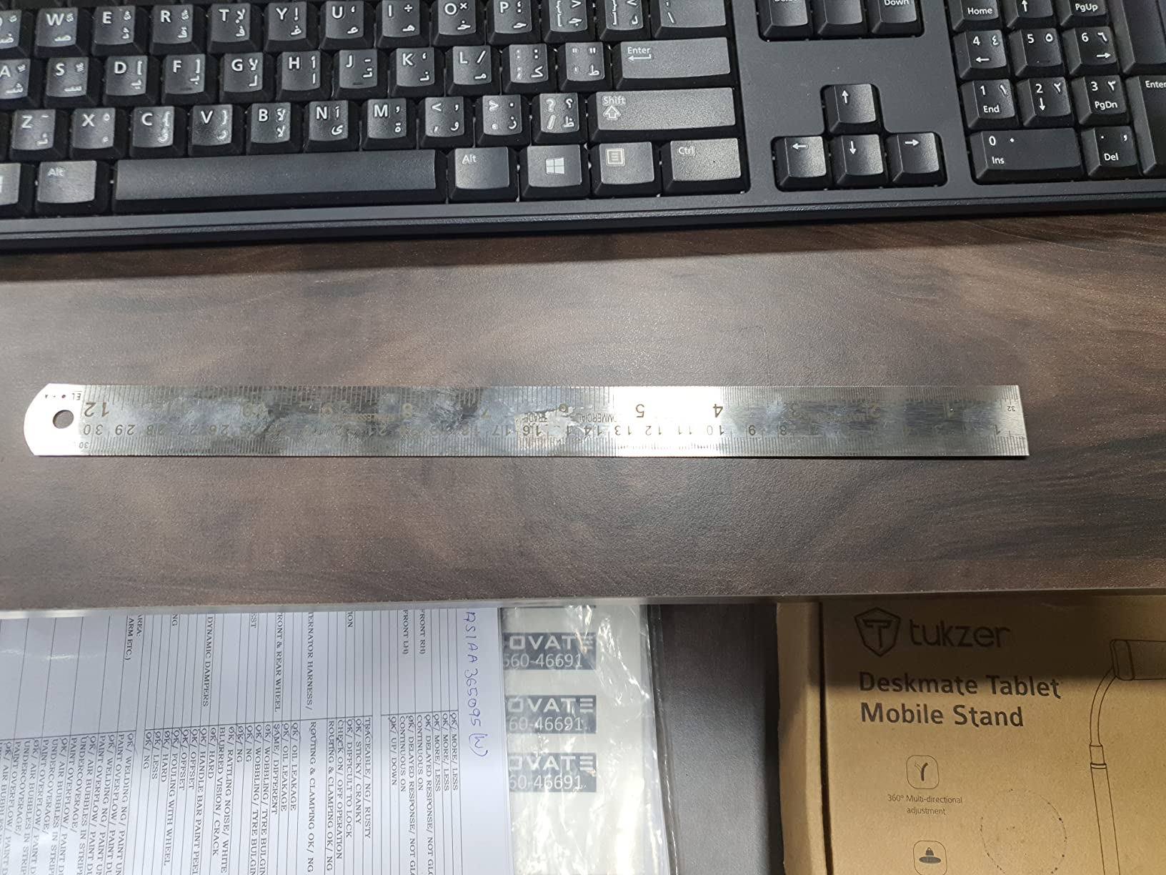 Steel Scale/Ruler 1 Foot (30 cm/ 12") iron scale iron meter ruler ...