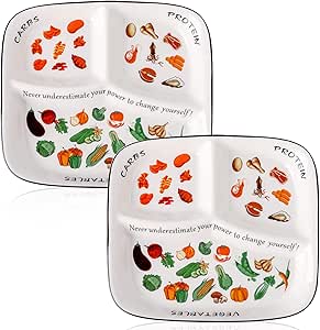 BFU 10 Inch Porcelain Portion Control Containers For Weight Loss ...