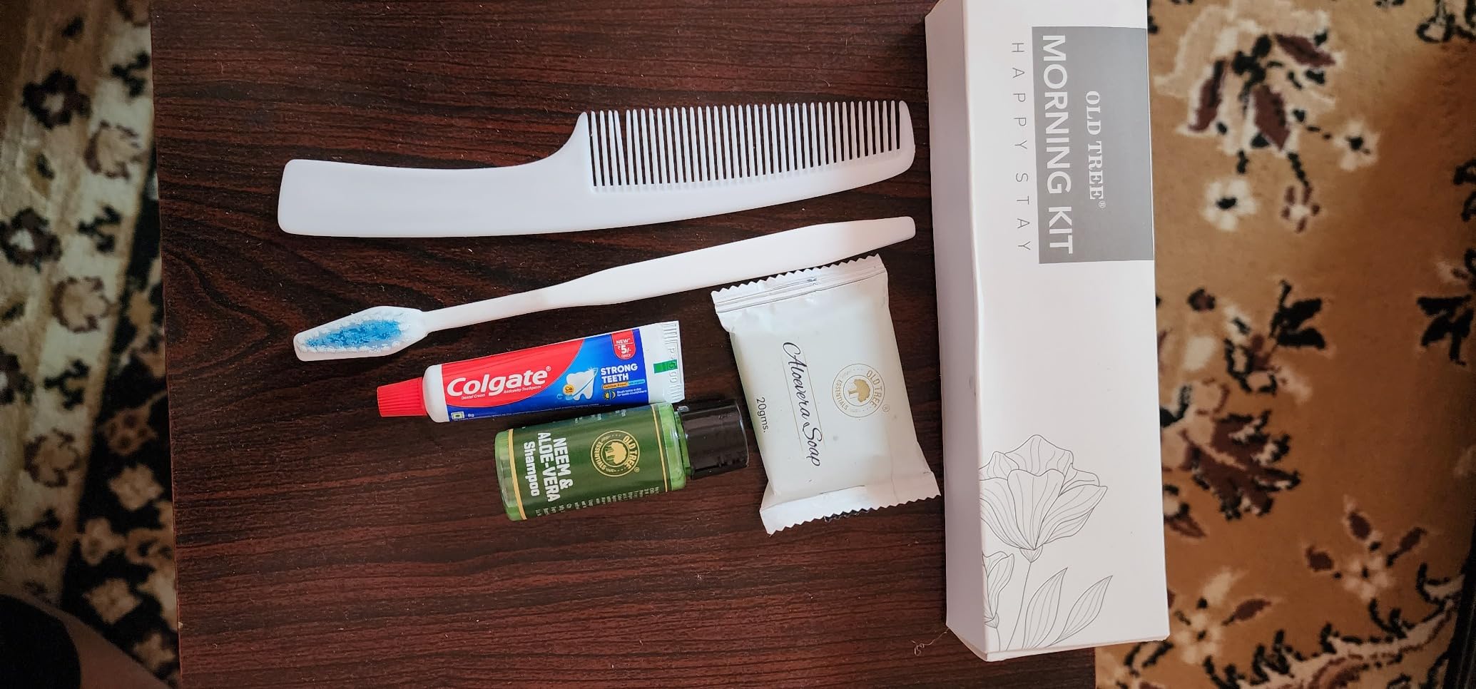 Old Tree Morning Kit for Hotel (Pack of 50) - Shampoo, Comb, Soap and ...