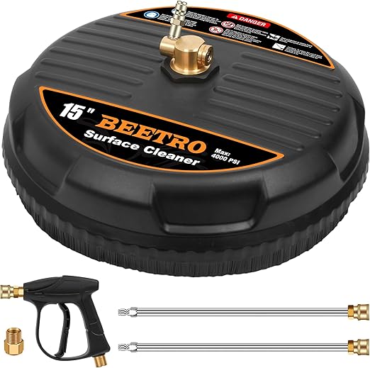 Amazon.com: BEETRO 15'' Surface Cleaner for Pressure Washer, Power ...