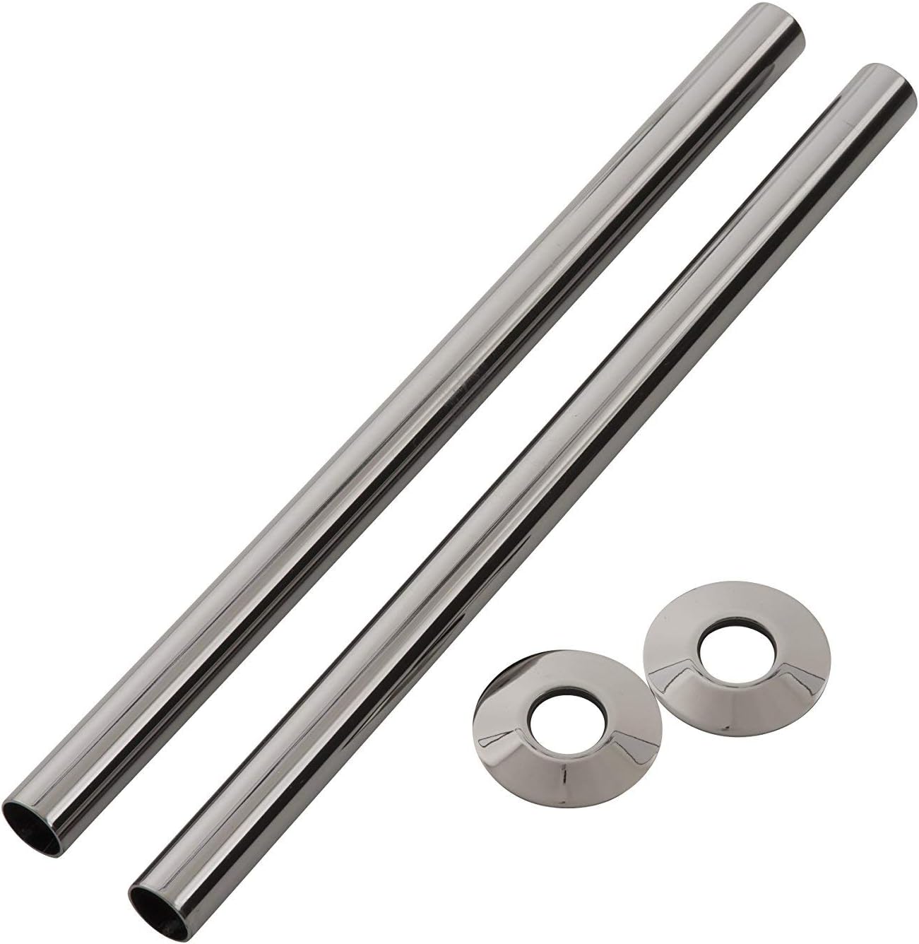 Arroll Pipe Shroud Kit Black Nickel 18 x 300mm 2 Pack : Amazon.co.uk ...