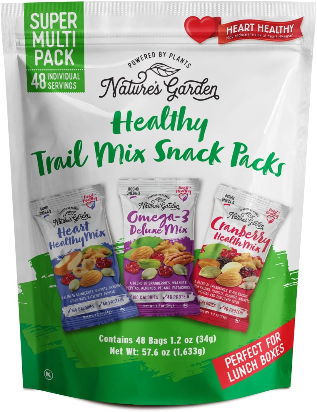 Amazon.com: Nature's Garden Organic Trail Mix Snack, Multi Pack 1.2 oz ...