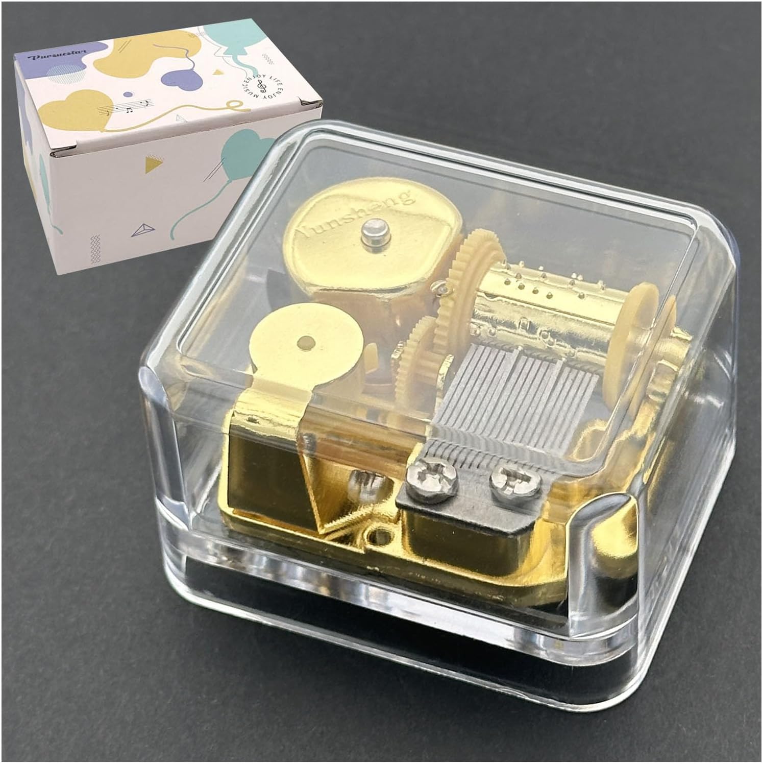 Amazon.com: Fridolin Hand Crank Music Box, Art & Music: Plays ...