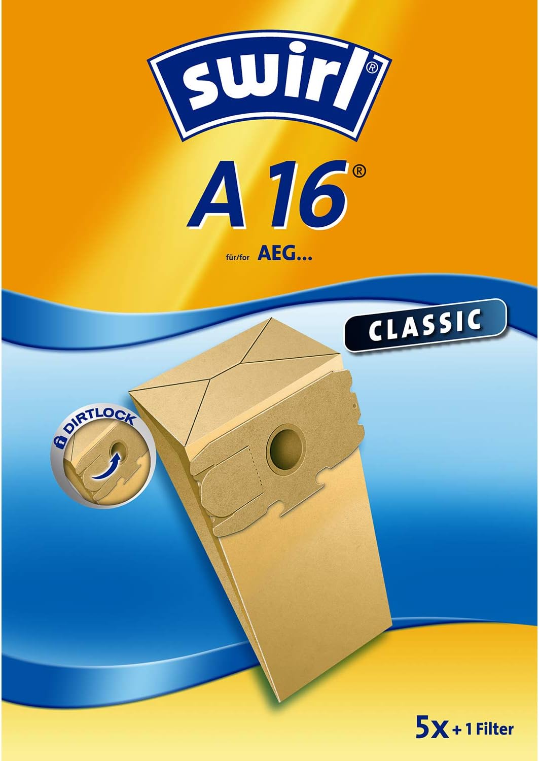 Amazon.com: Swirl A 16 Vacuum Cleaner Paper Bags for AEG Vacuums : Home ...