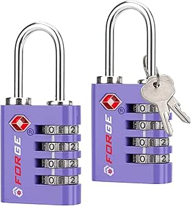 Amazon.com | Forge Dual-Opening: Key or Combination Access Lock, TSA ...