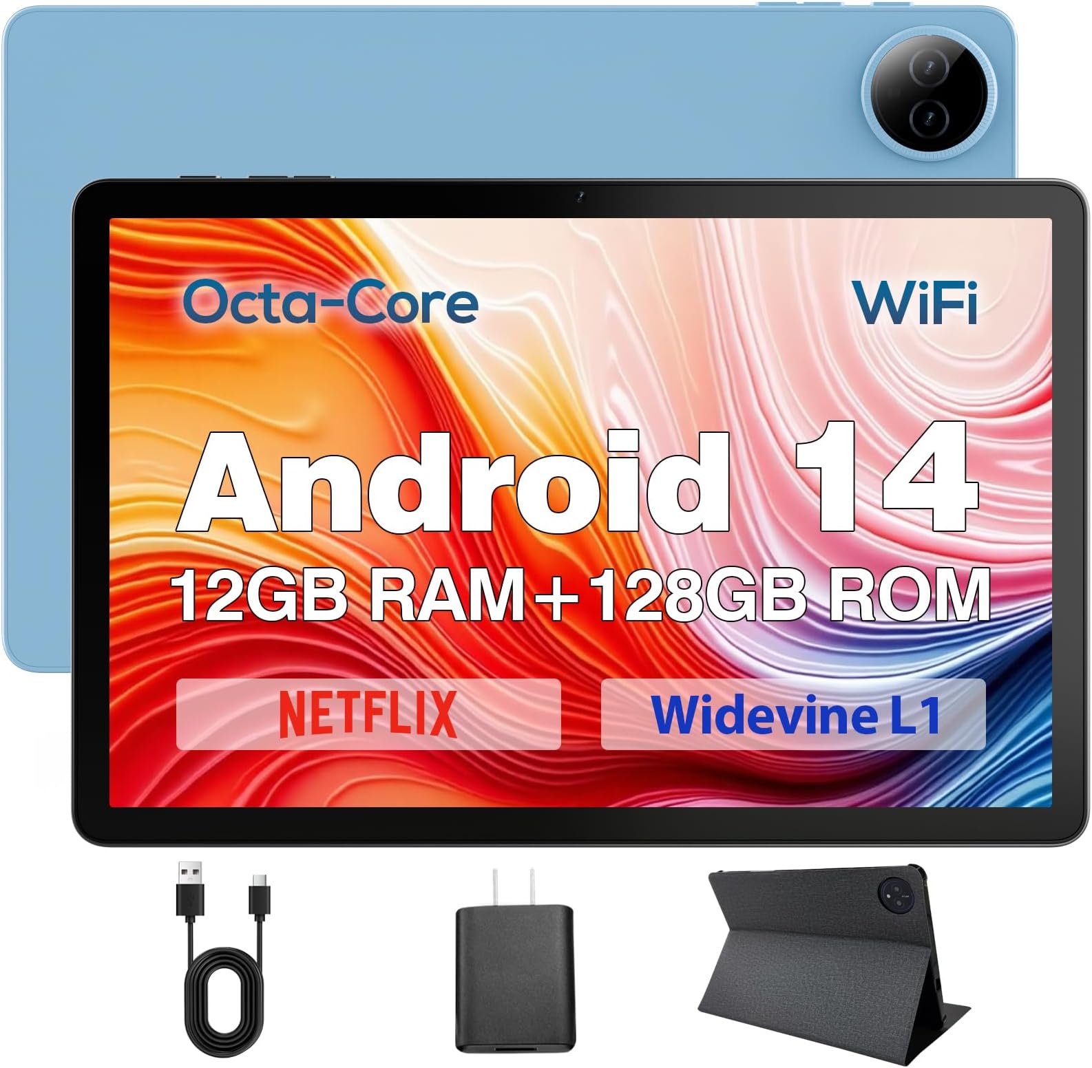 Amazon.com : DigiLand Tablet,2025 10.1 Inch HD Octa-Core Processor Blue ...