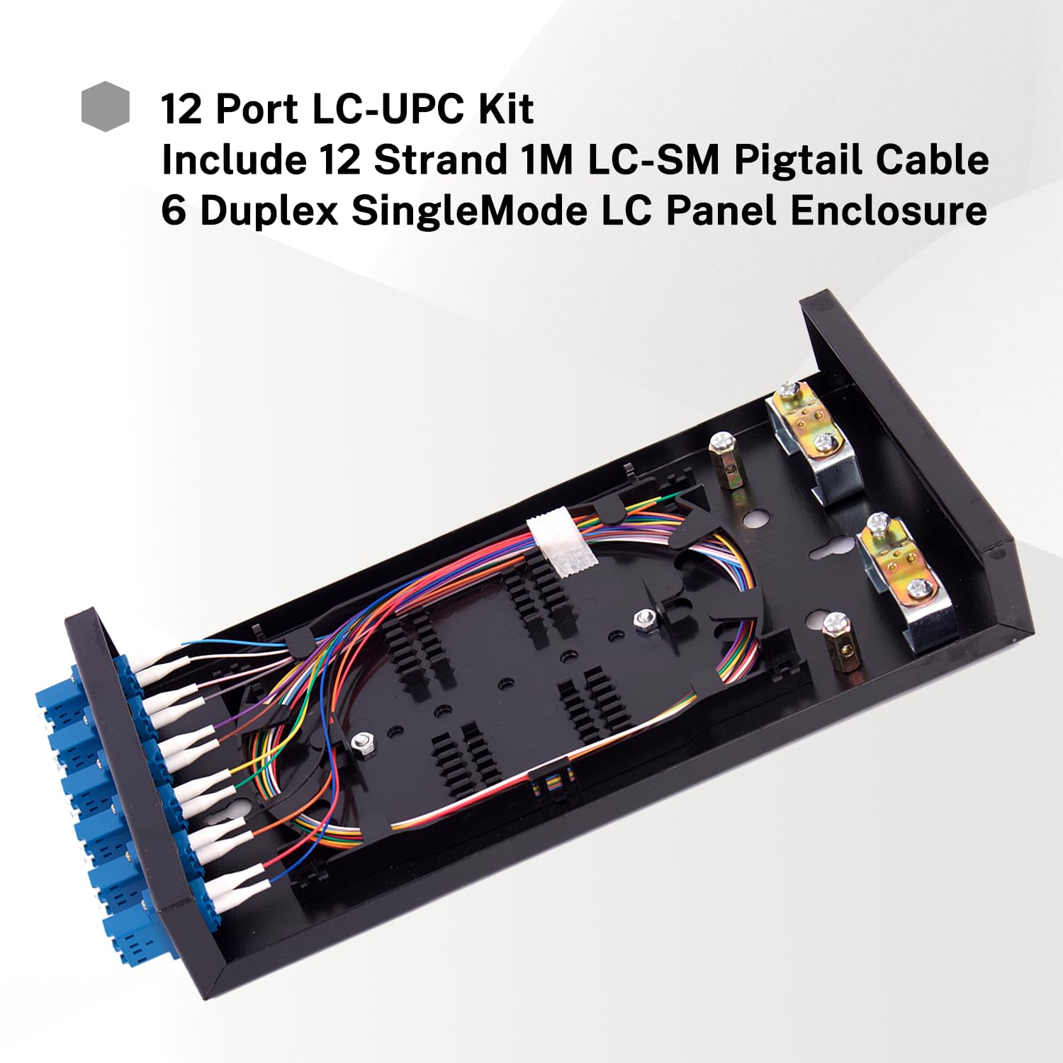 Snapklik.com : Single Mode Fiber Enclosure Kit - 12 Fiber Port OS1 Box ...