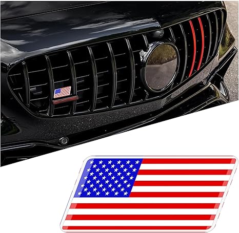 Amazon.com: 3D Car Emblem Stickers for Car Decor,Unique American Flag ...