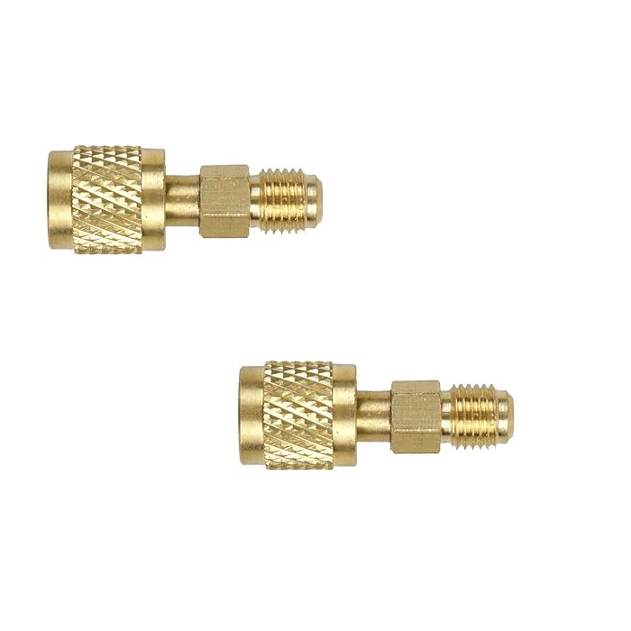 Buy 2 piece R410A 1/4 Male SAE x 5/16 Female SAE Swivel Adapter for ...