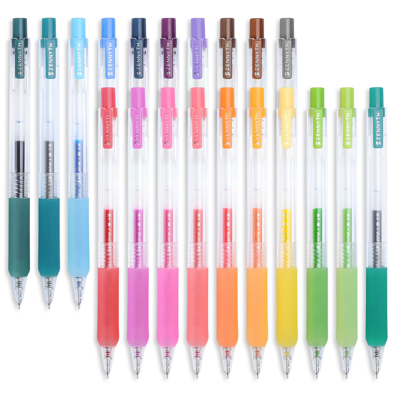 Amazon.com : MIXVOVA Colored Pens 0.5mm Colorful Pens Fine Point Smooth ...