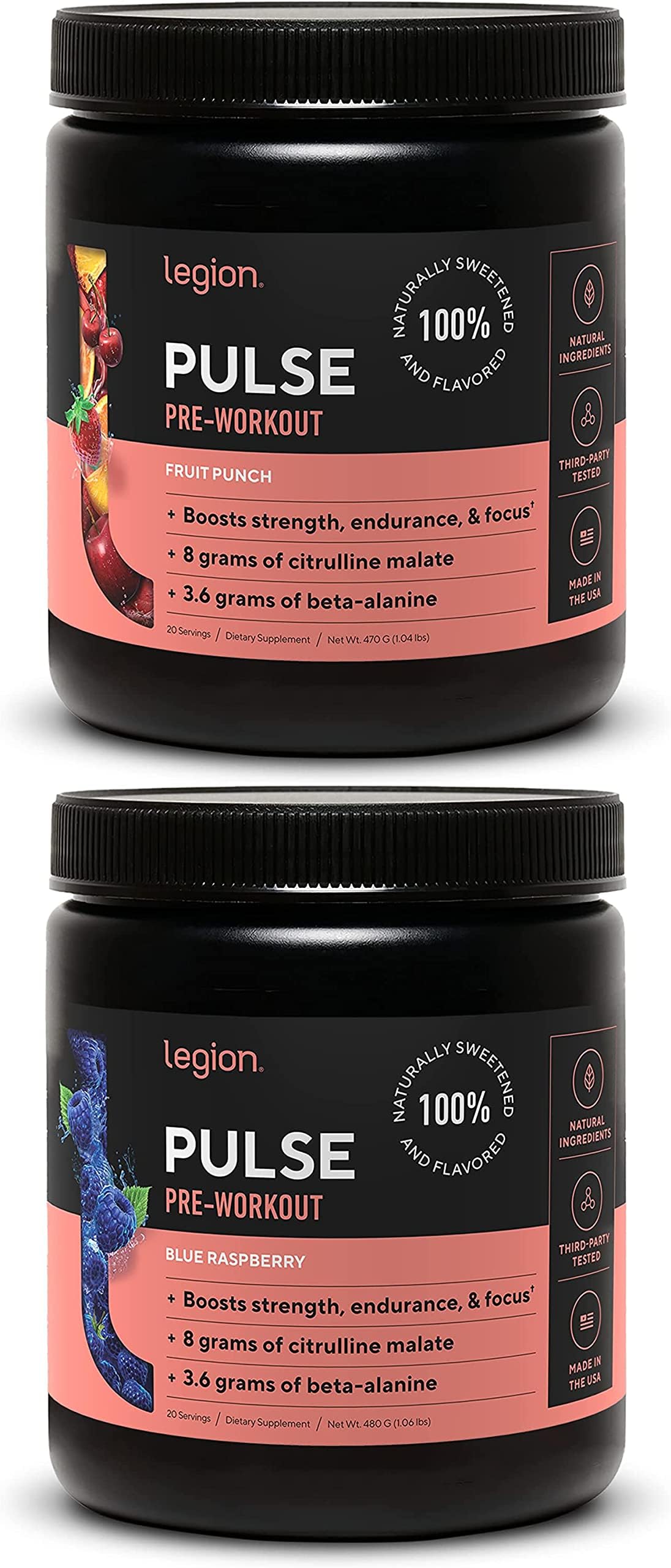 Amazon.com: LEGION Pulse Pre Workout Supplement - All Natural Nitric ...