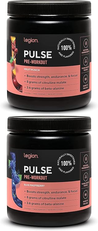 Amazon.com: LEGION Pulse Pre Workout Supplement - All Natural Nitric ...
