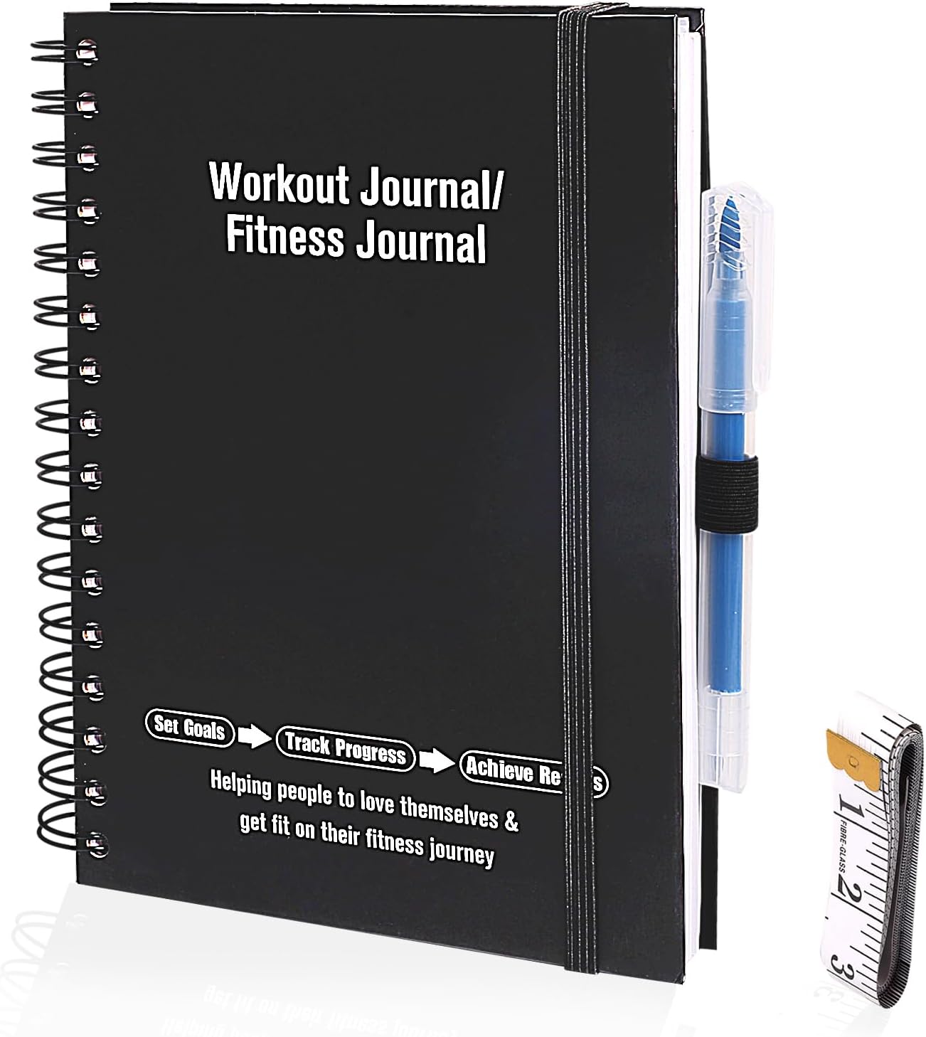 Amazon.com: Hardcover Fitness Journal Workout Planner for Men & Women ...
