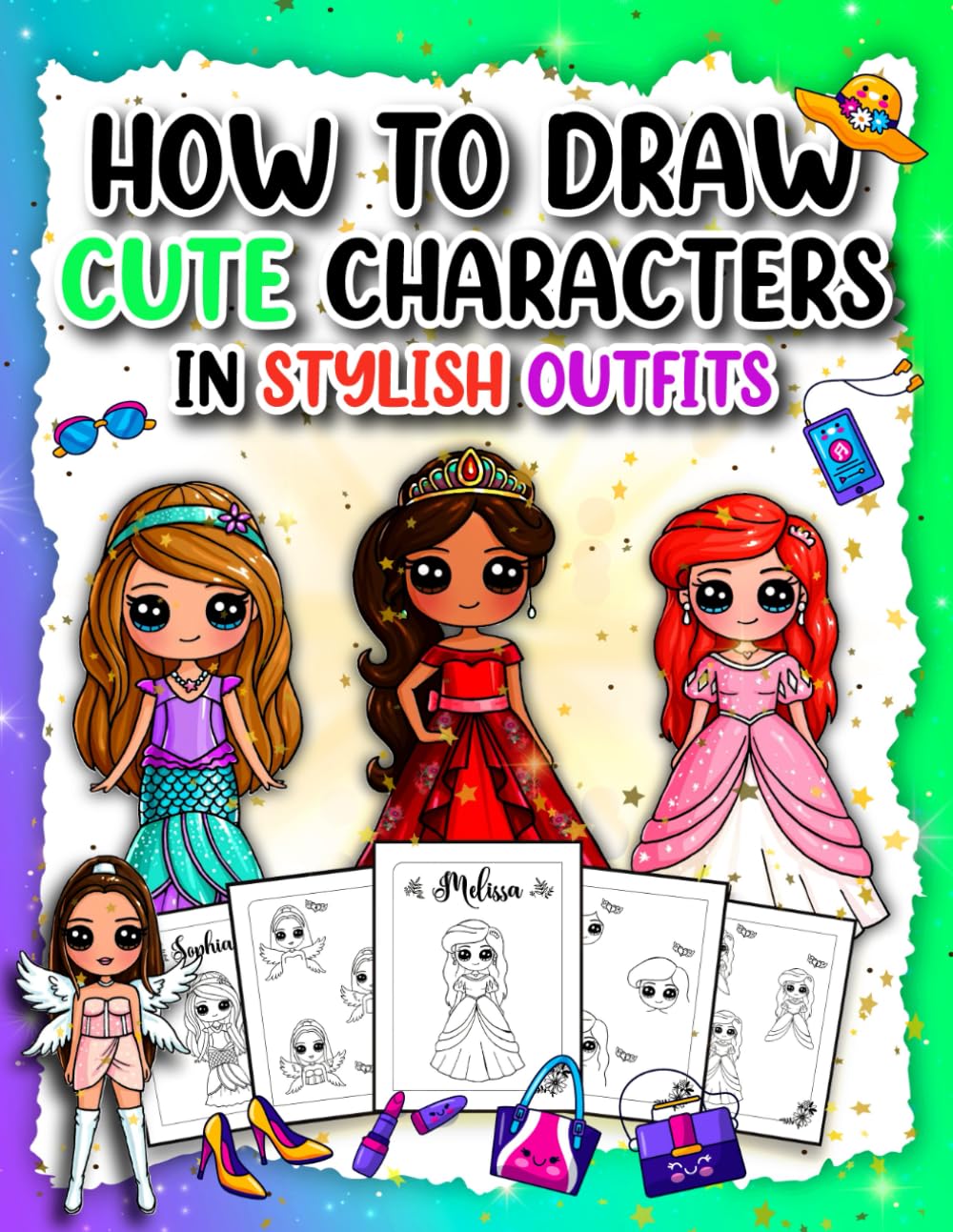 How To Draw Cute Characters In Stylish Outfits: Learn to Draw Adorable ...