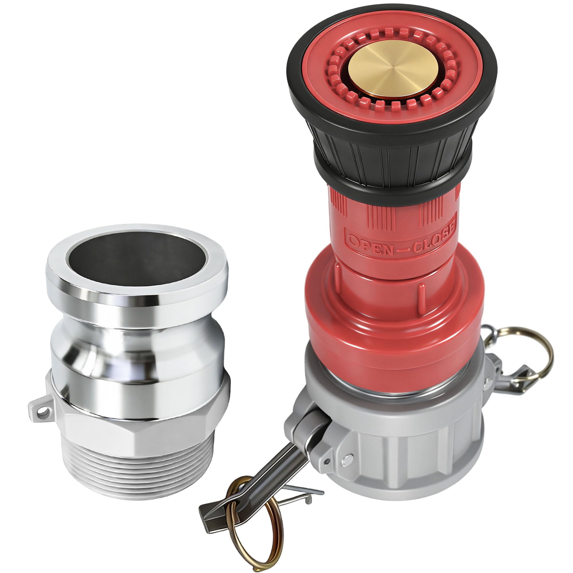 Snapklik.com : RosyOcean Heavey Duty 2" NPSH Fire Hose Nozzle