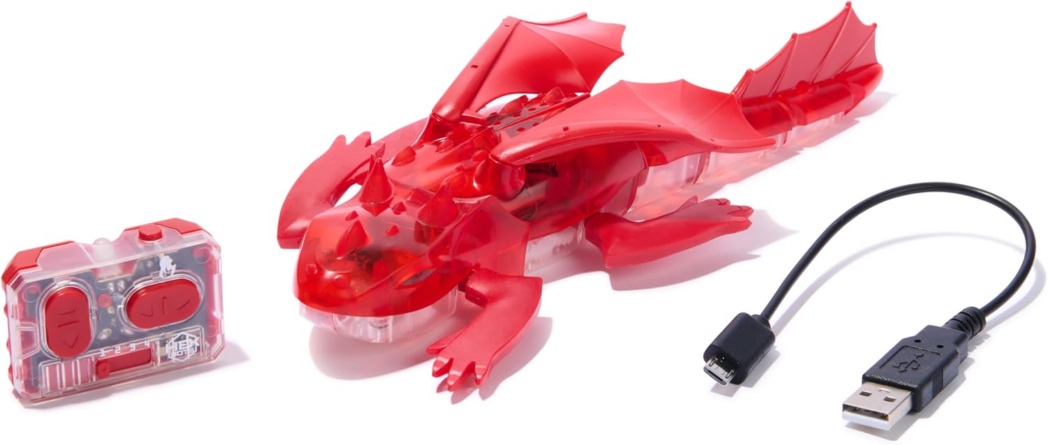 Amazon.com: HEX Bots Remote Control Dragon, Rechargeable Robot Dragon ...
