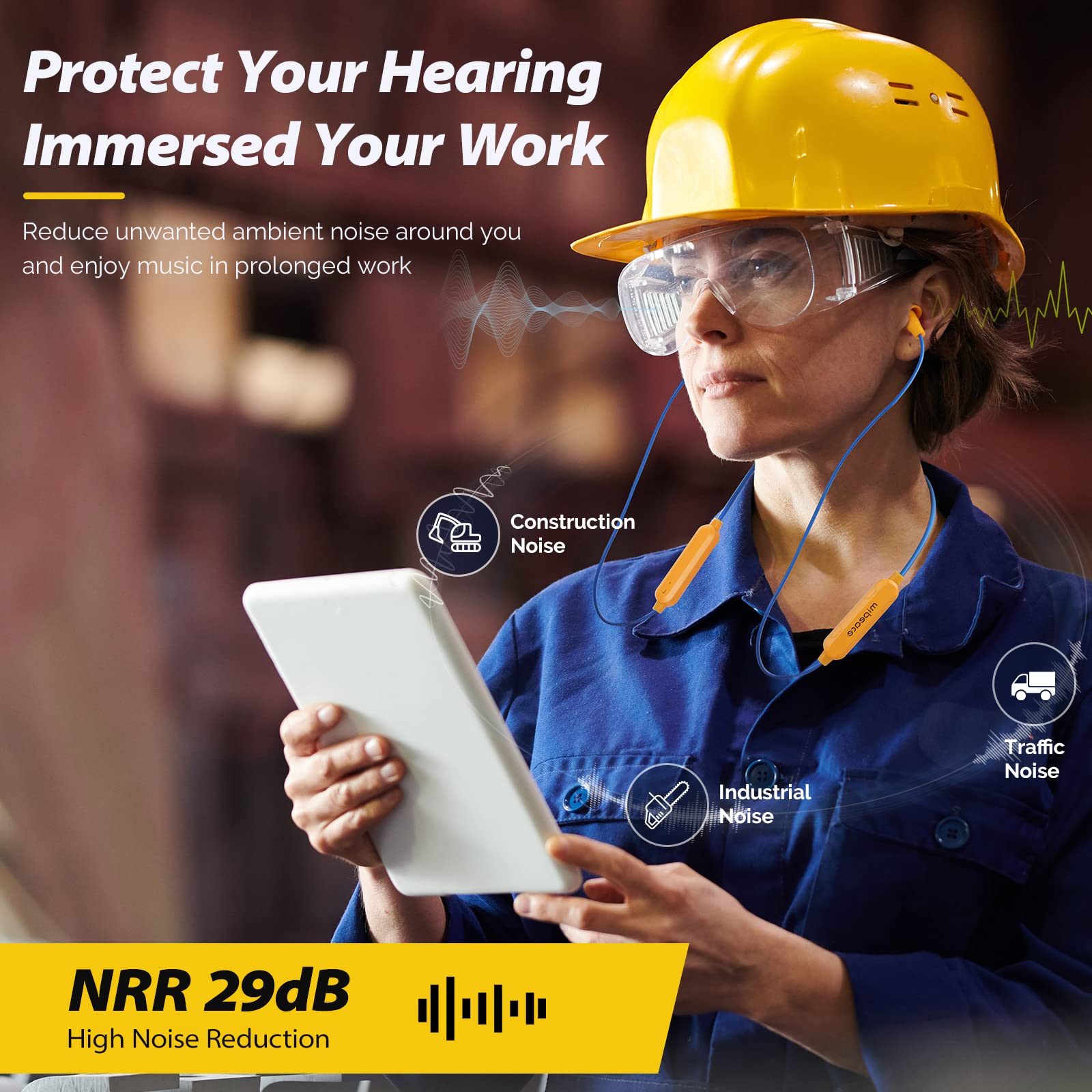 Snapklik.com : MIPEACE Bluetooth Work Earplugs Headphone,Wireless in ...