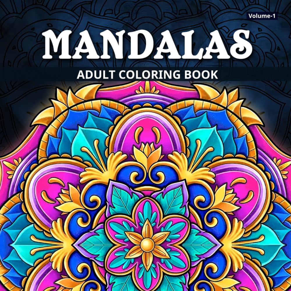 Amazon.com: Mandala Coloring Book For Adults Volume 1: 50 Bold and ...