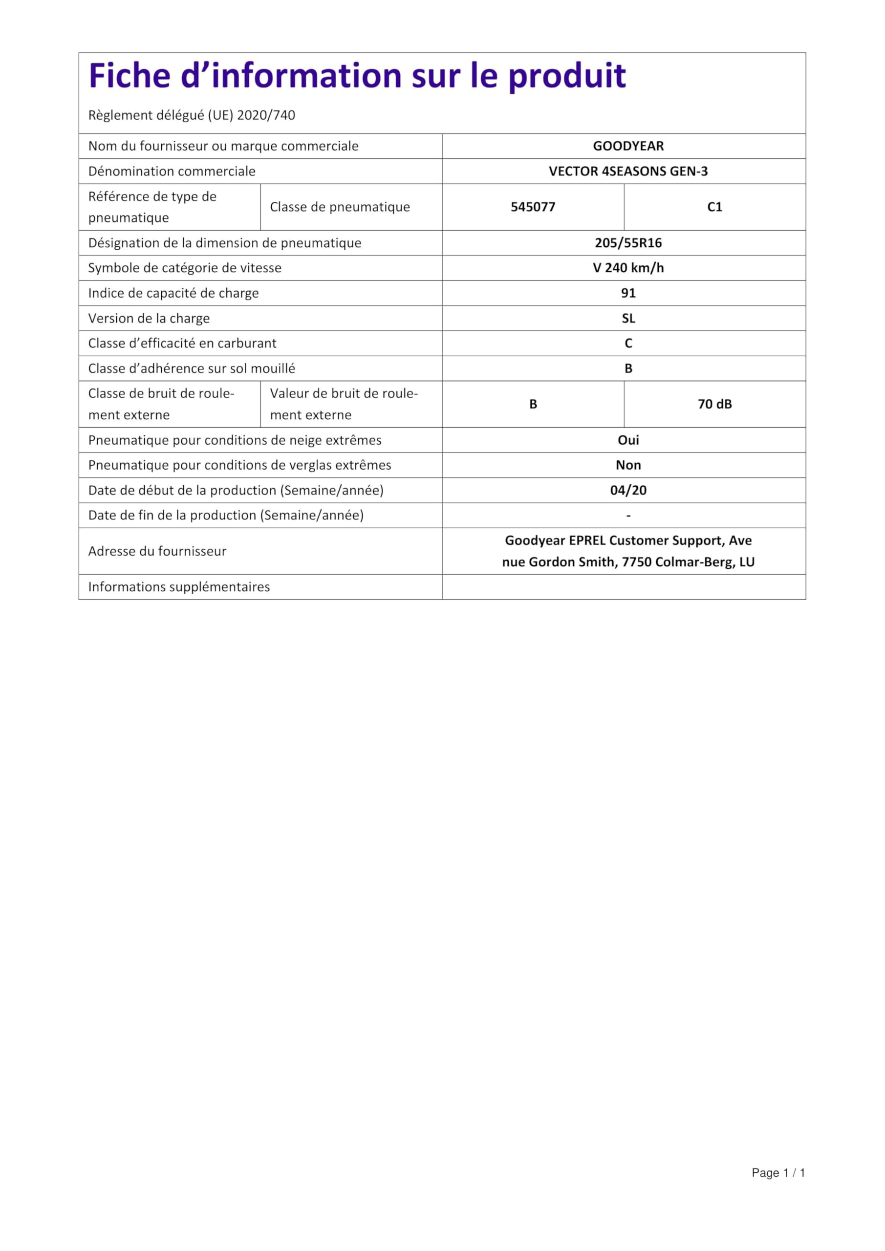 Goodyear VECTOR-4S G3 - 205/55R16 91V - Pneu toutes saisons : Amazon.fr ...