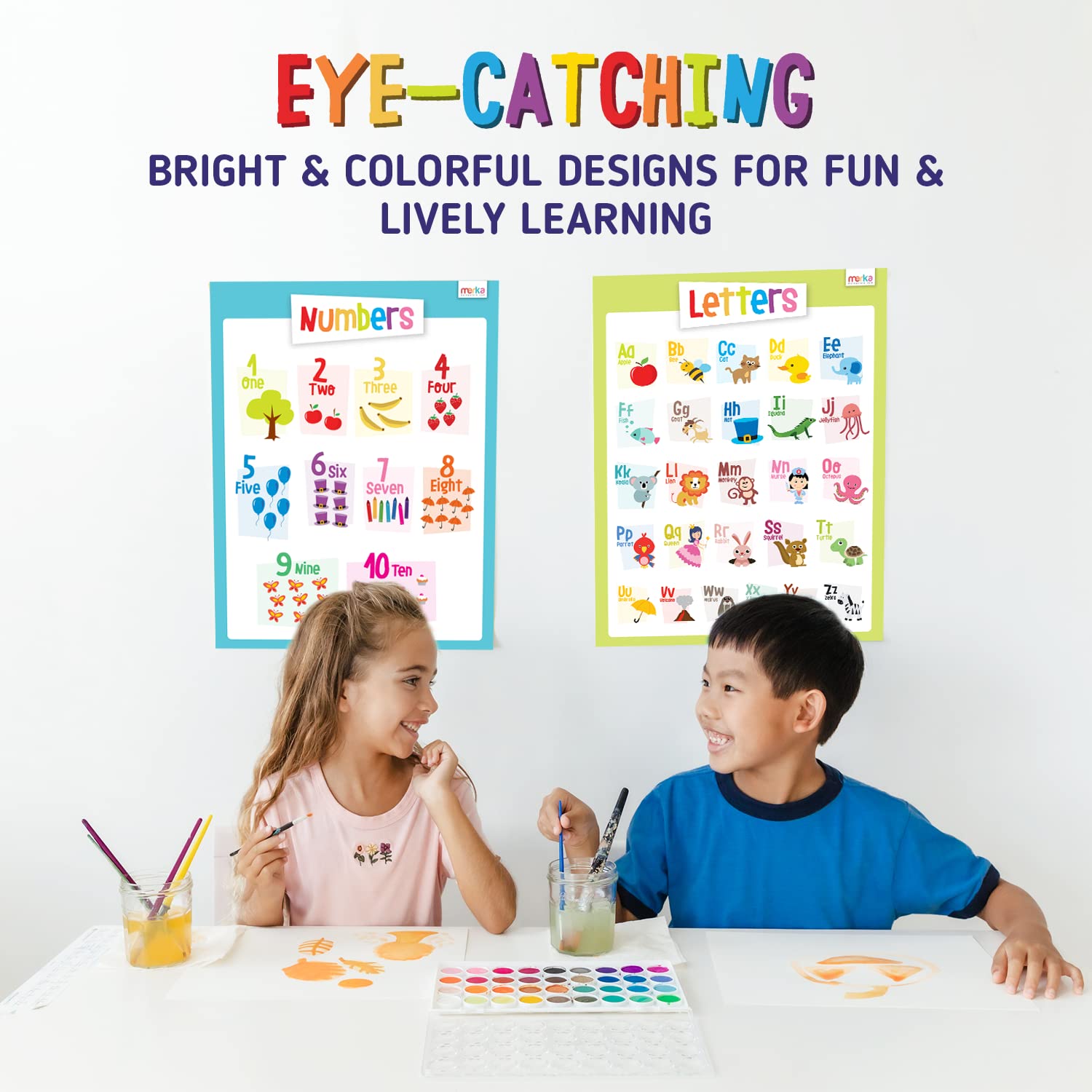 merka Toddler Learning Kit: Letters, Numbers, Shapes and Colors ...