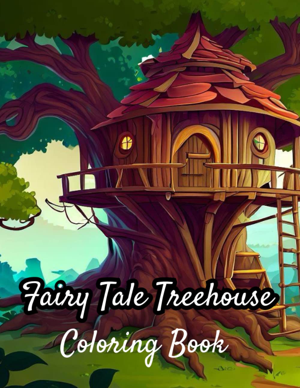 Fairy Tale Treehouse Coloring Book: A Magical and Whimsical Adventure ...