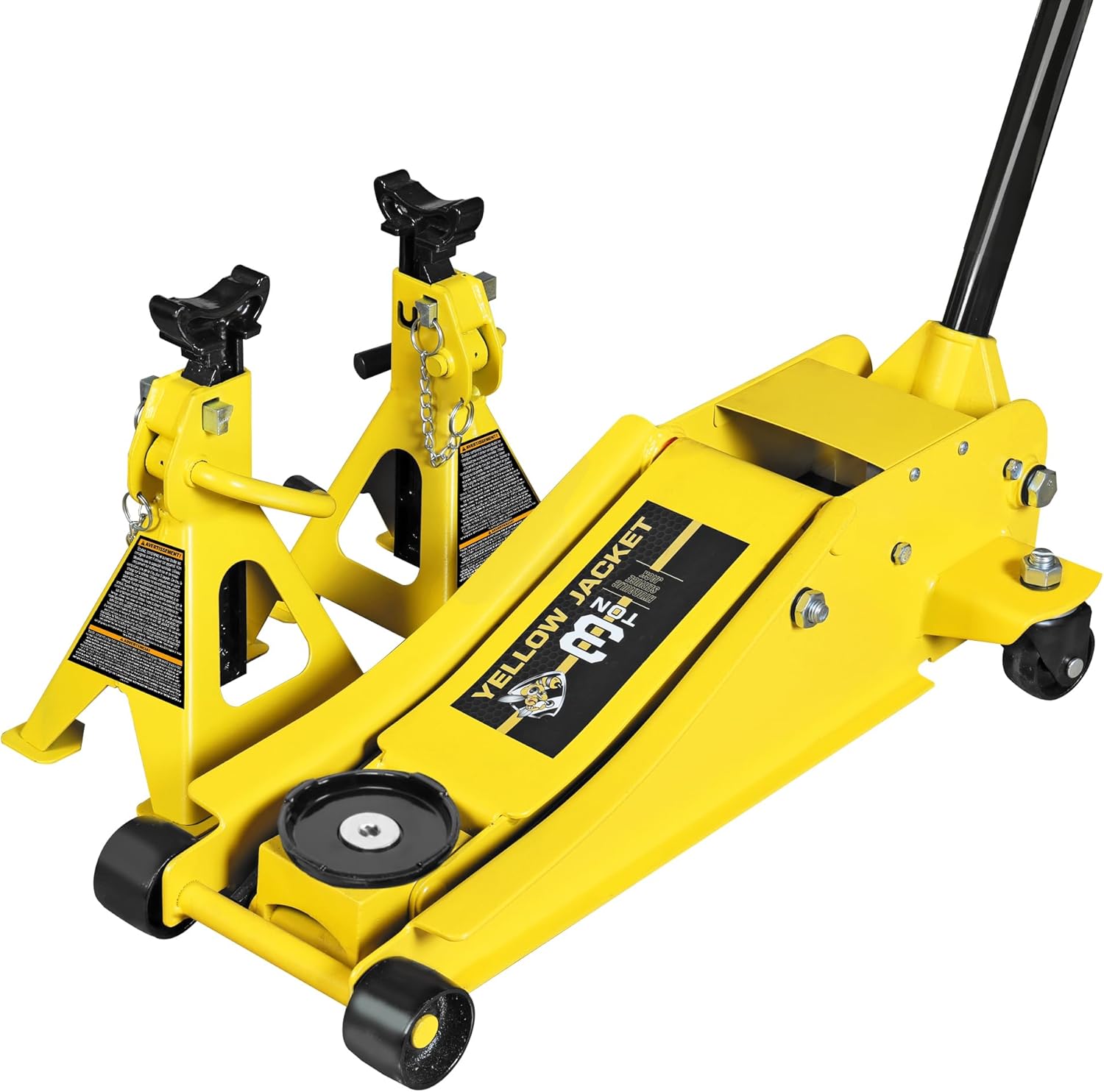 Amazon.com: YELLOW JACKET 3 Ton Low Profile Hydraulic Floor Jack with 3 ...