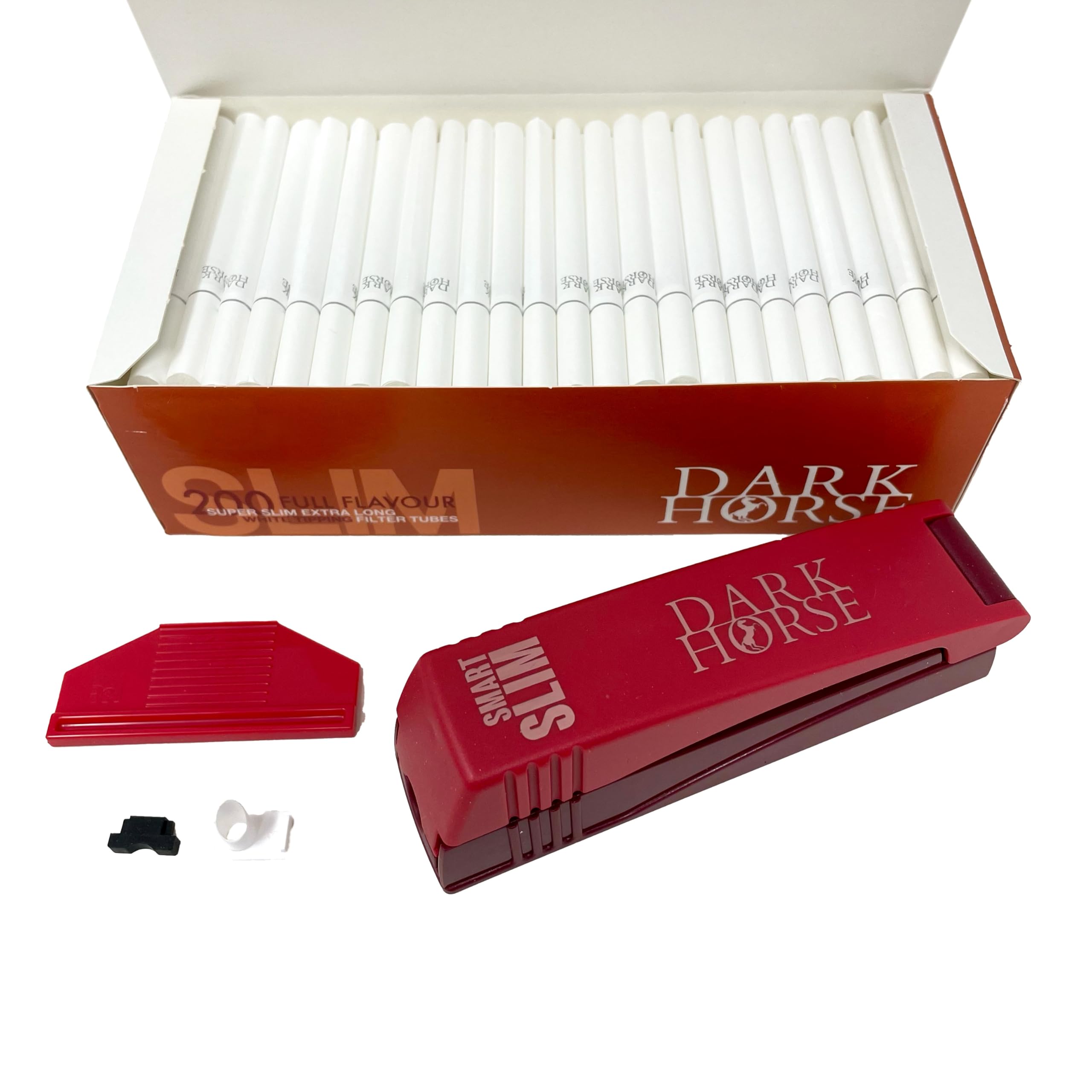 Dark Horse Super Slim Extra Long White Empty Filter Tubes with Smart ...