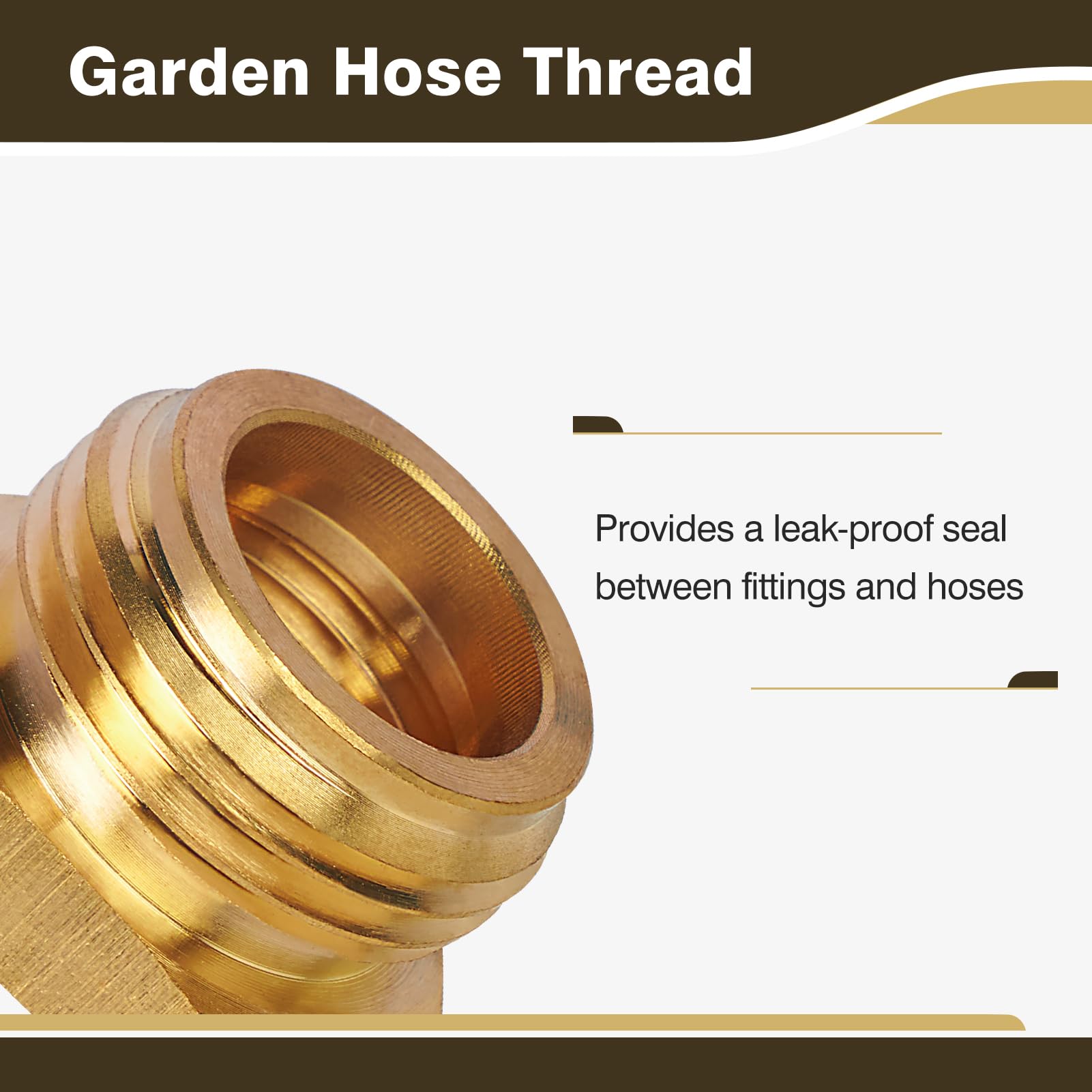 Snapklik.com : JUWO 3/4 Male GHT X 1/2 NPT Female Connector, Brass ...