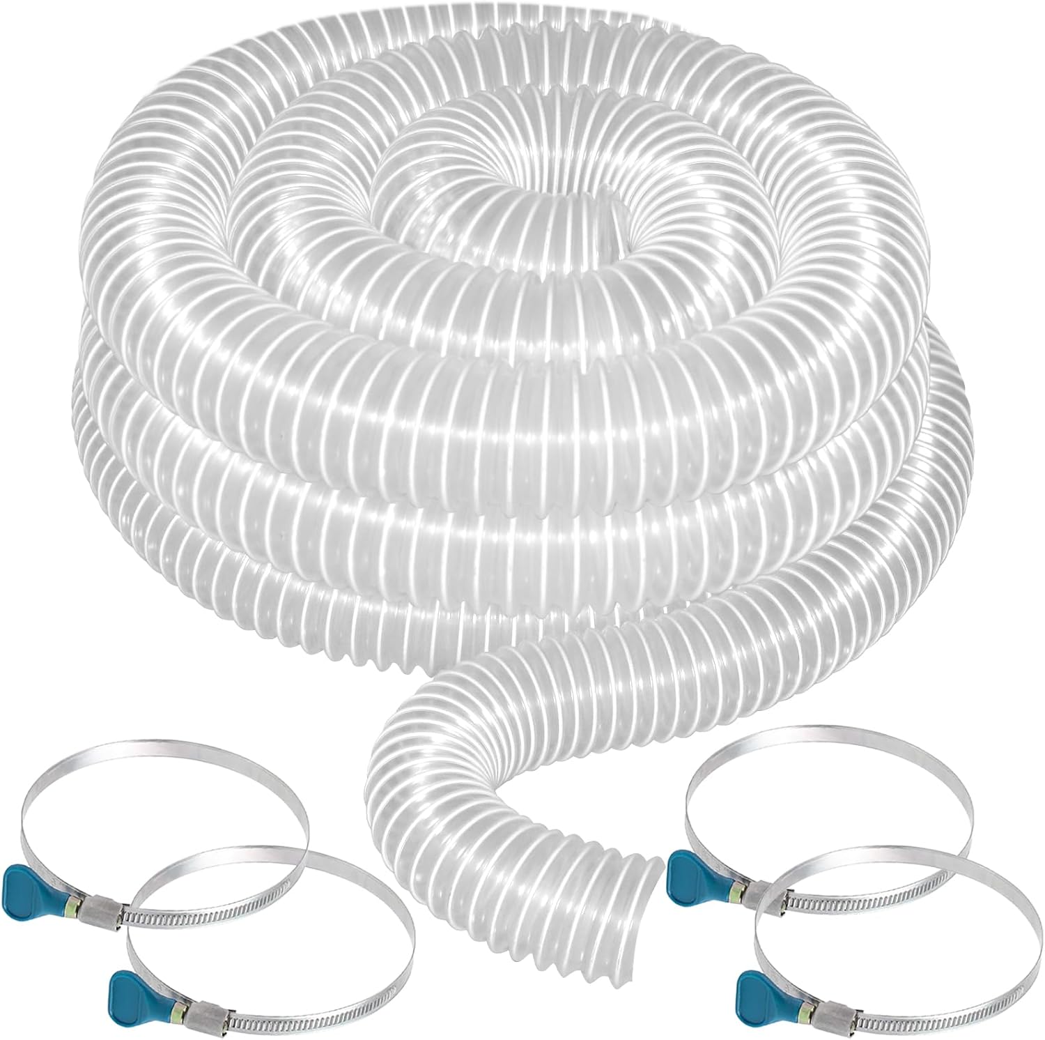 Oycevila 2 1/2" x 20' Flexible Clear PVC Dust Collection Hose ...