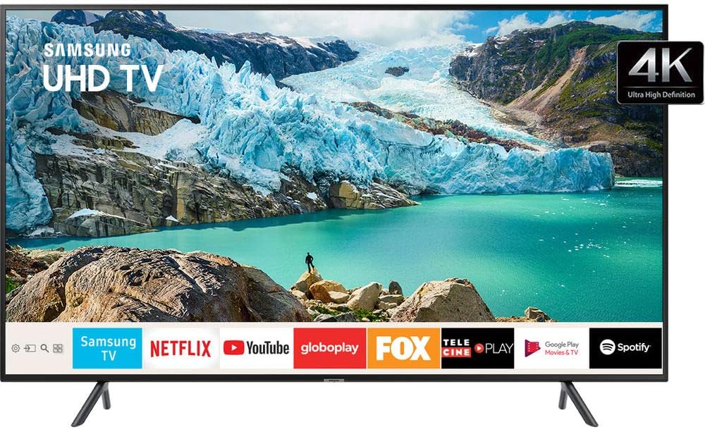Smart TV 4K 43" UN43RU7100 Bluetooth, Samsung, 43RU7100 | Amazon.com.br