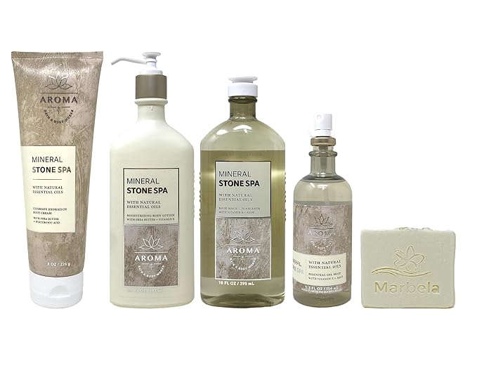 Amazon.com : Bath & Body Works Aroma Mineral Stone Deluxe Value Pack ...