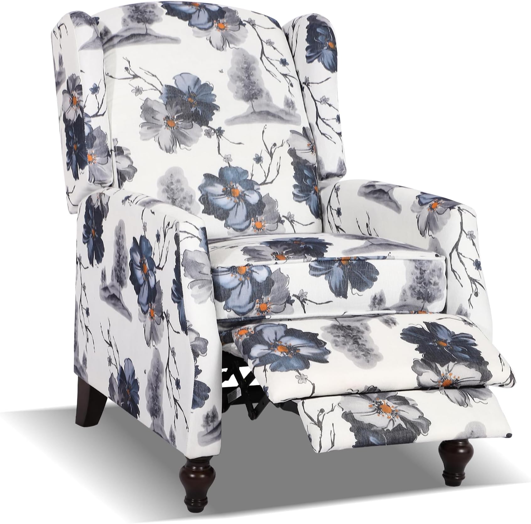 Amazon.com: WARM HARBOR Wingback Recliner Chair for Adults, Small ...