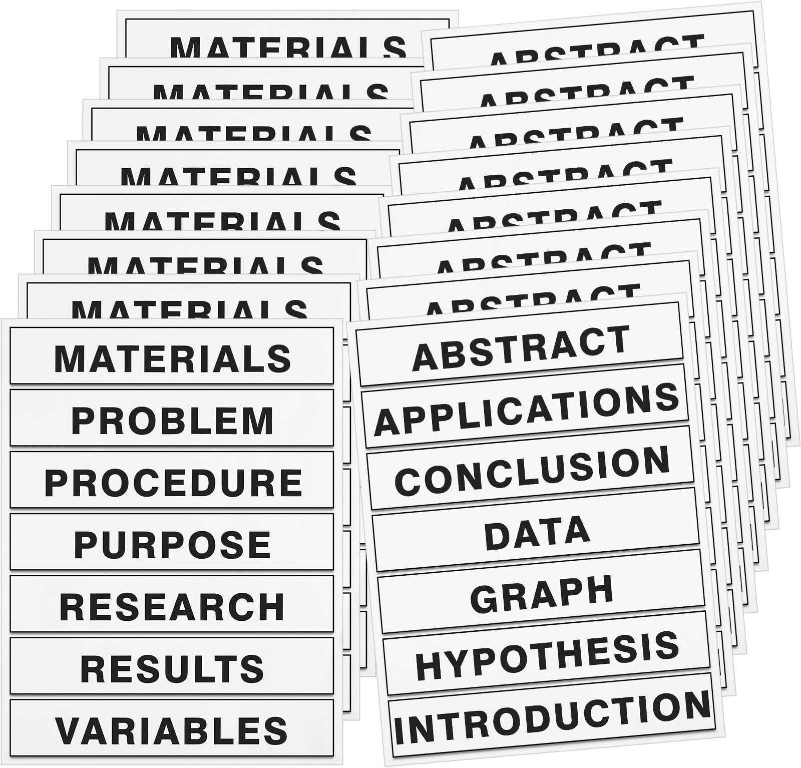 Amazon.com : Self Adhesive Presentation Science Subtitles Science Fair ...