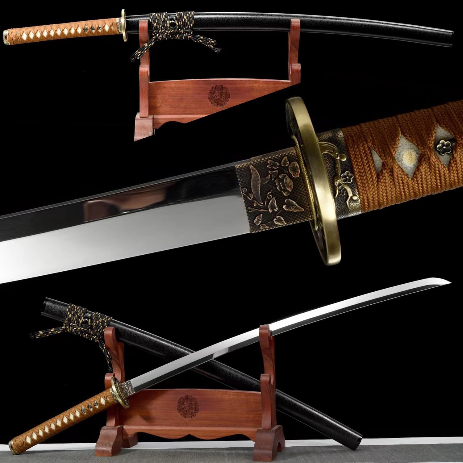 Amazon.com : HERO SWORD Special Mirror Blade Cool Samurai Sword ...