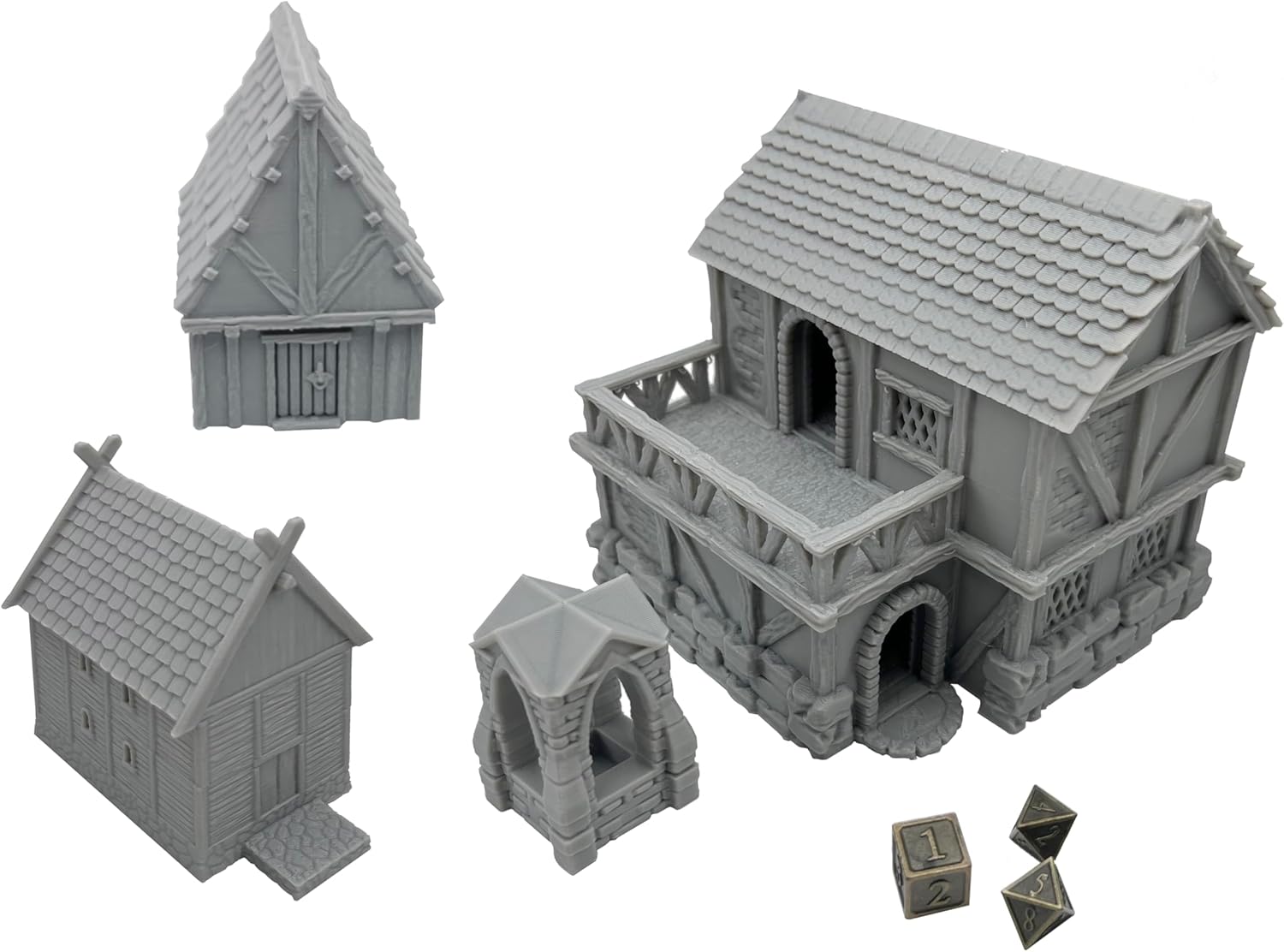 Amazon.com: HAUTICO Miniature Buildings, Architecture Terrain Scenery ...