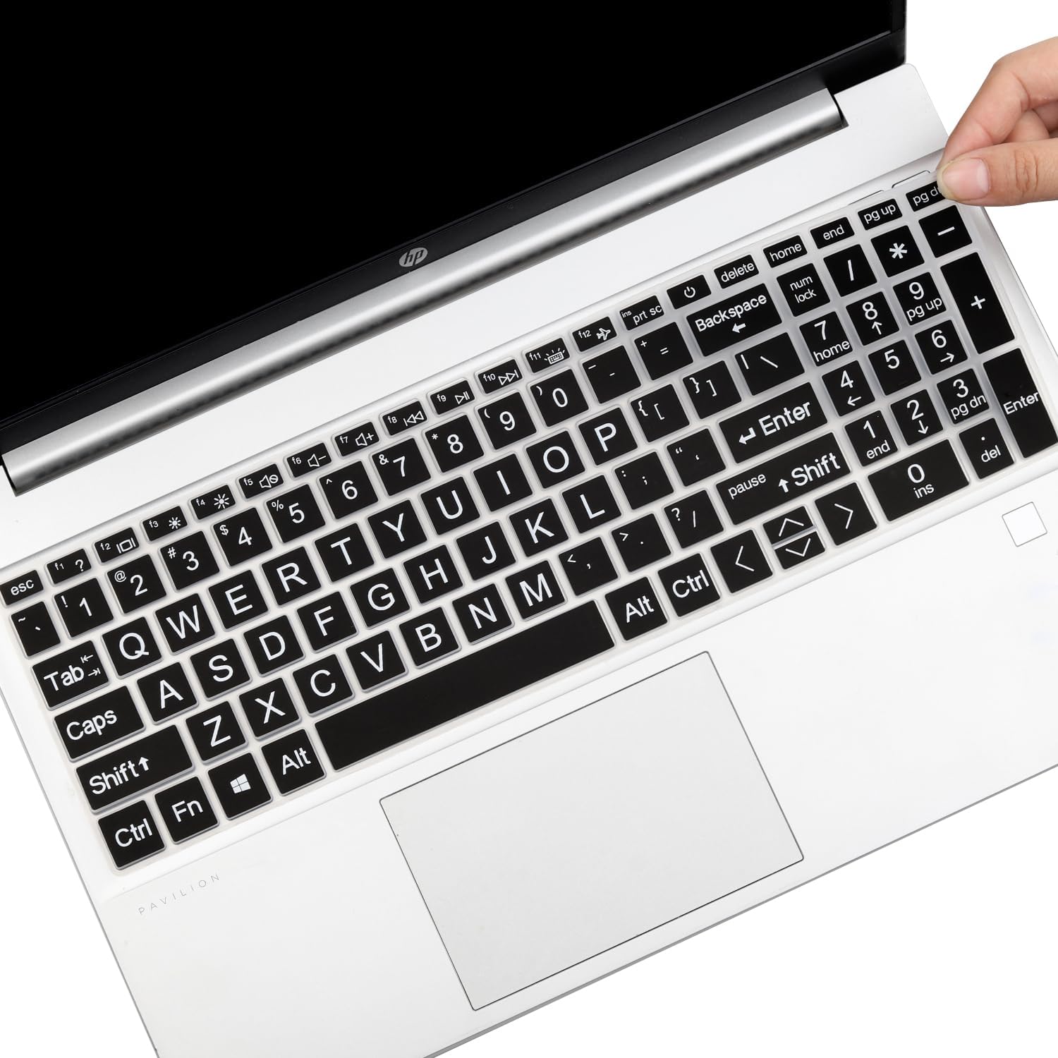 Amazon.com: Large Print Keyboard Cover for HP 17.3" Laptop 17-cn 17-cp ...