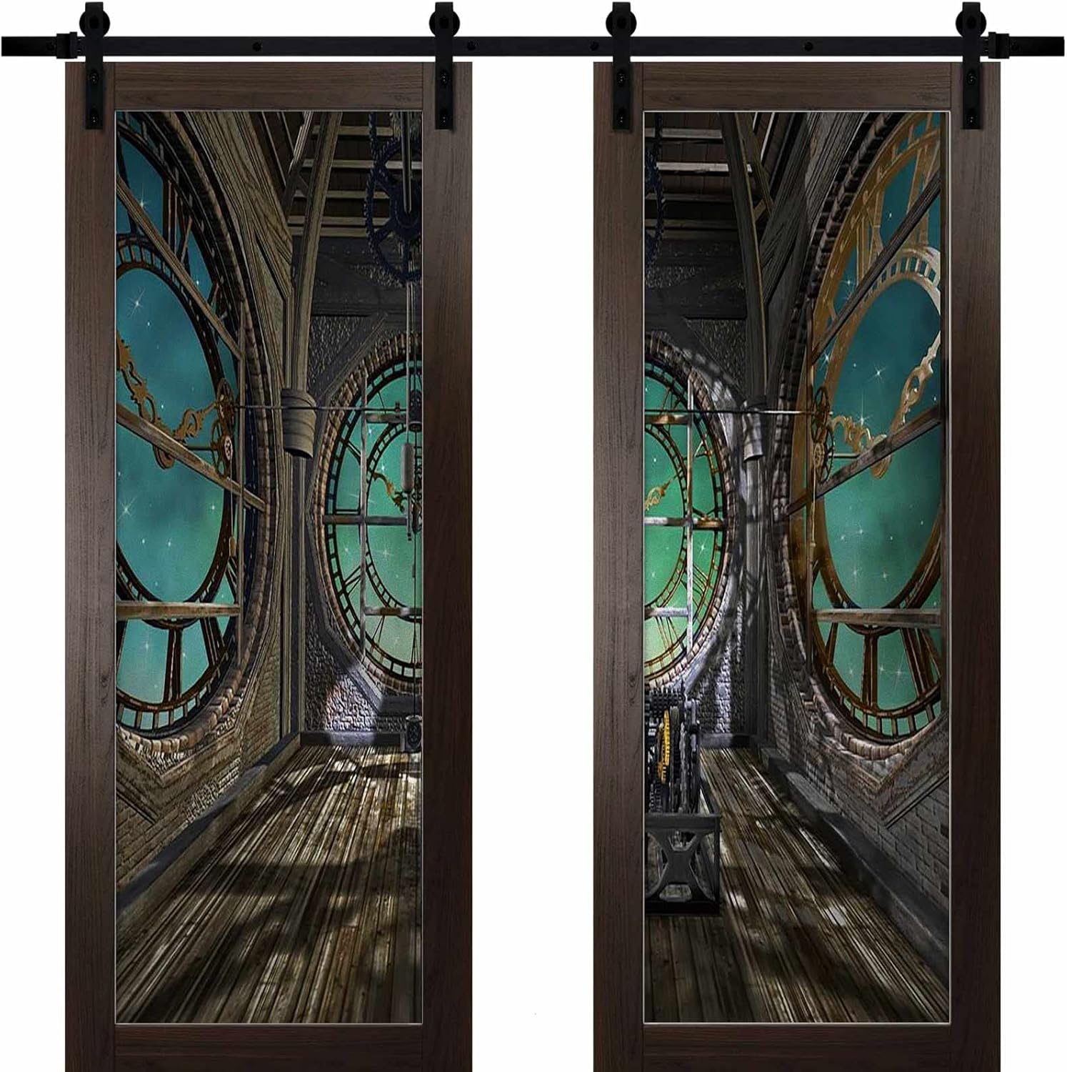 Amazon.com: Gothic Window Film for Glass Doors, Brown Vinyl 3D Window ...