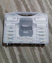 Amazon.com: EBL Purple Super Power Battery Box Include : 12 AA ...