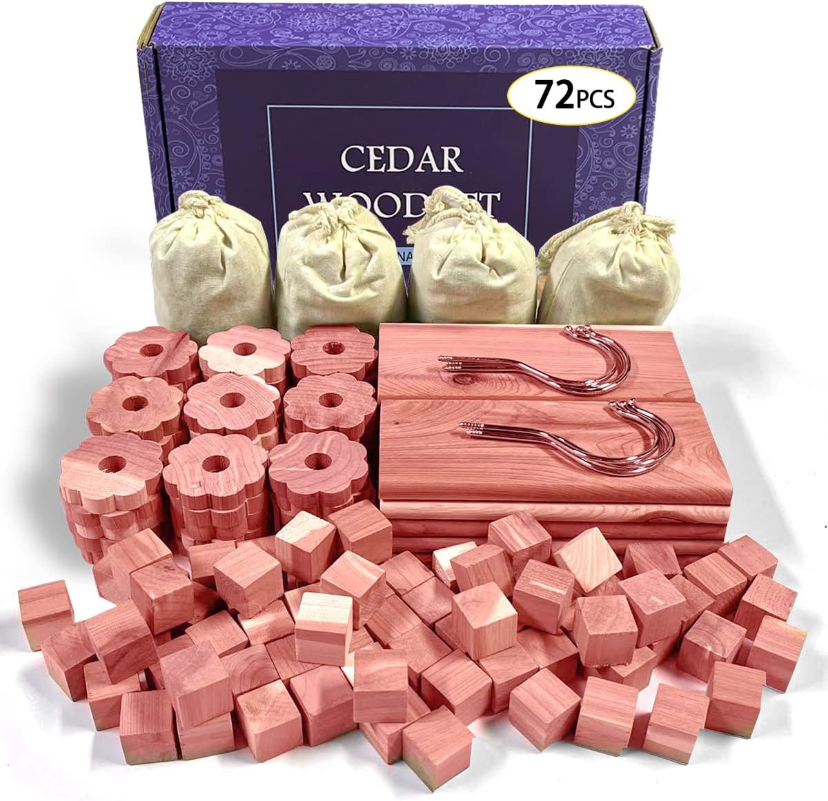 Amazon.com: Homode Cedar Blocks for Clothes Storage, Cedar Chips for ...