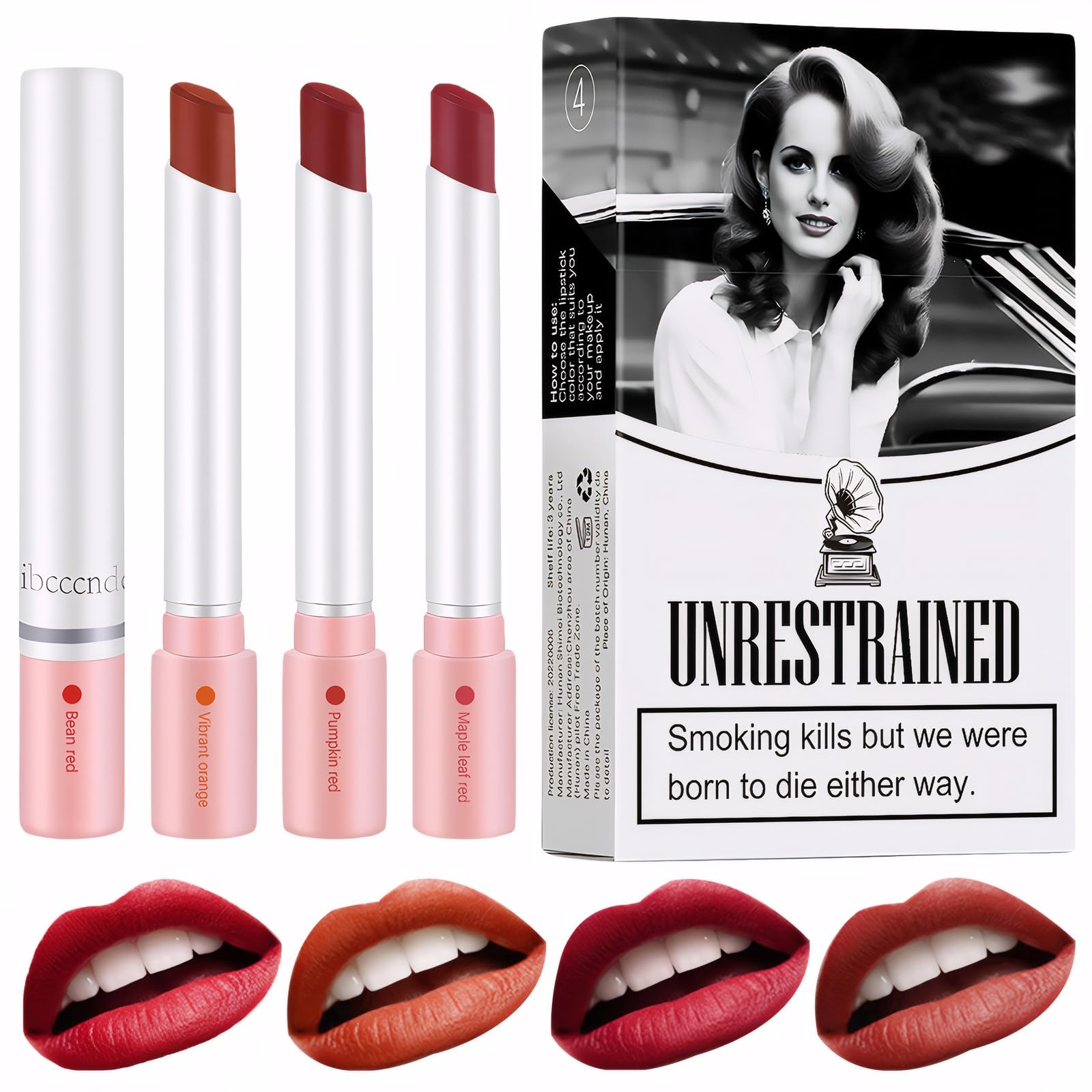 Lana Del Rey Lipstick 4 Colors Matte Lipsticks Set Women | Desertcart INDIA
