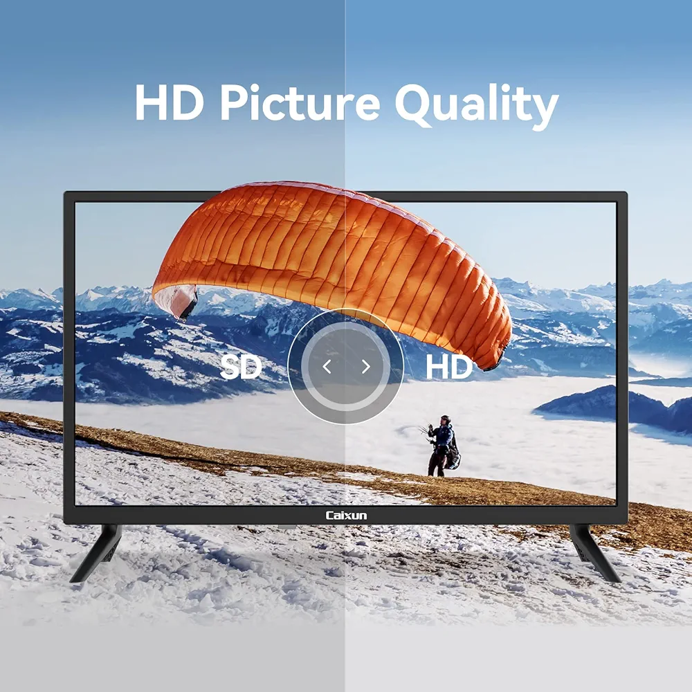 Caixun EC24T1H, TV 24 inch Small LED TV HD (720P) with Built-in HDMI ...